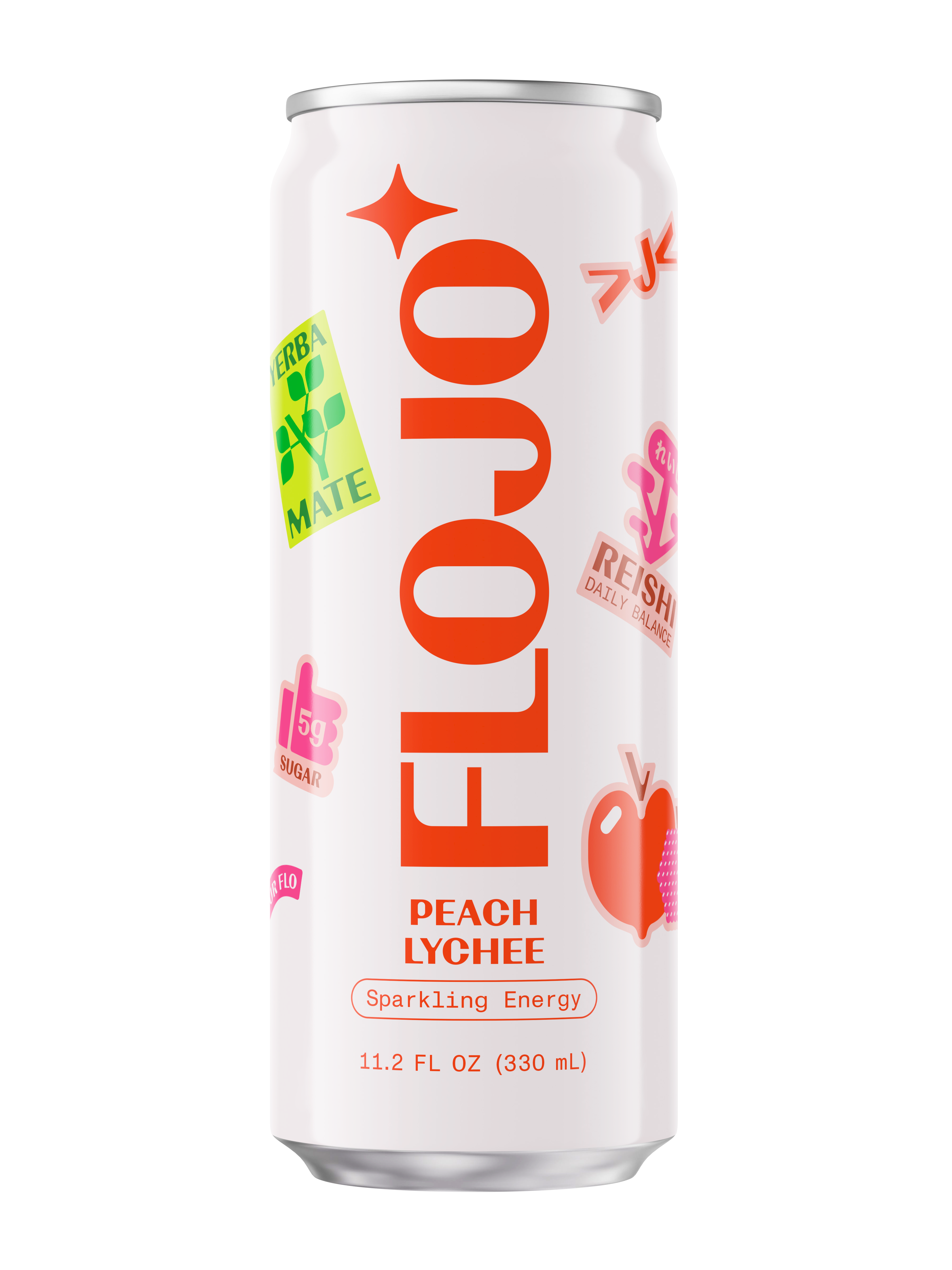 Flojo Sparkling Peach Lychee Yerba+ 330ml – Goodsome Supplies